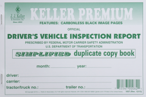 DRIVER'S VEHICLE INSPECTION BOOK (CARBONLESS) — PSC