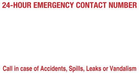 24-HOUR EMERGENCY CONTACT NUMBER SIGN — PSC