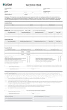 GAS SYSTEM CHECK FORMS — PSC