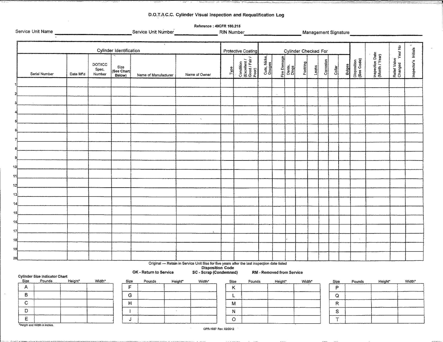 Business Forms — PSC