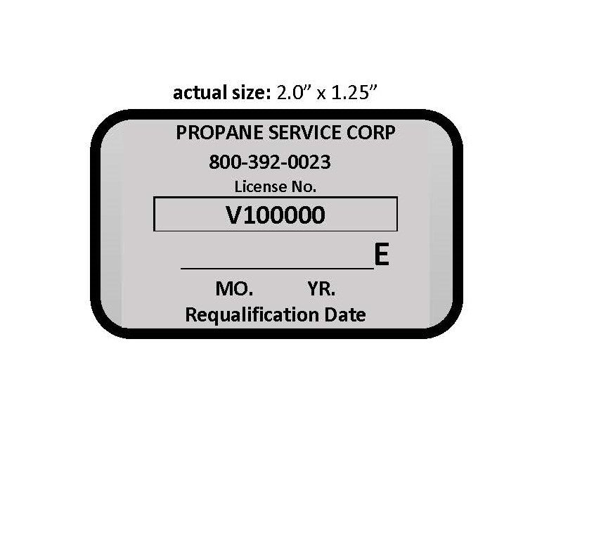 RIN Decals Customized 50 per roll — PSC