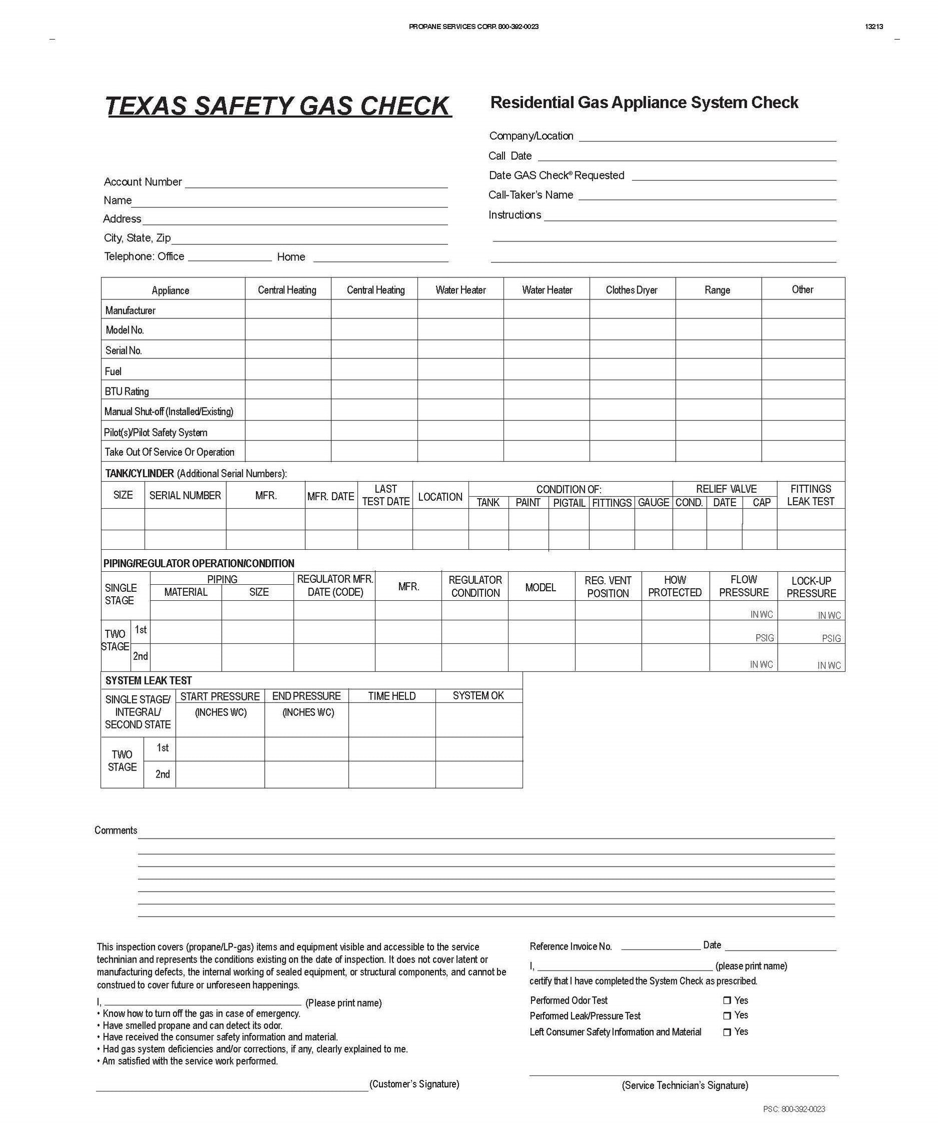 Business Forms — PSC
